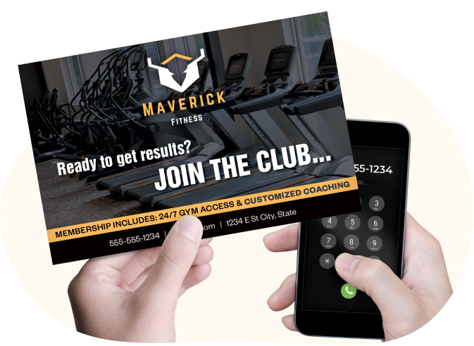 Effective Gym Advertisement Postcards | Cactus Mailing Company
