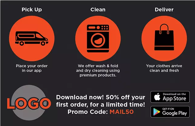 Effective Laundromat Marketing Postcards | Cactus Mailing Company